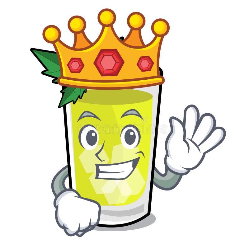 King Mint Julep Mascot Cartoon Stock Vector - Illustration of cartoon ...