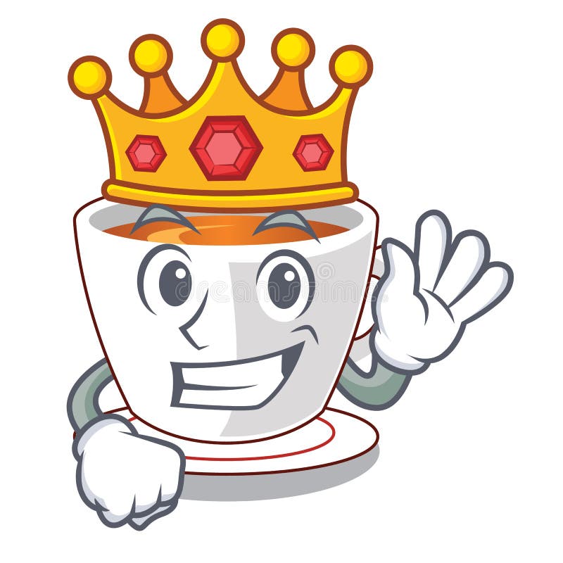 King Mint Tea in a Cartoon Cup Stock Vector - Illustration of diet ...