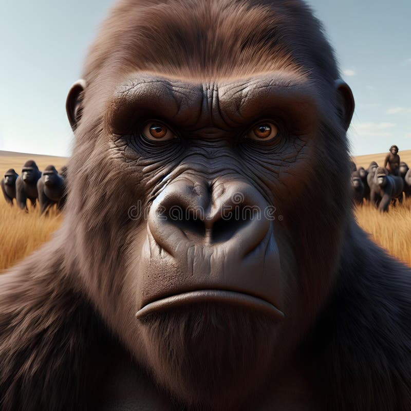 King of monkeys stock photo. Image of gorilla, nose - 300082248