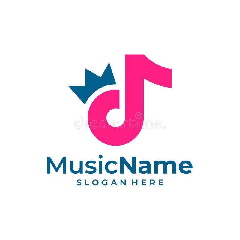 King Music Logo Template Design Vector, Emblem, Design Concept ...