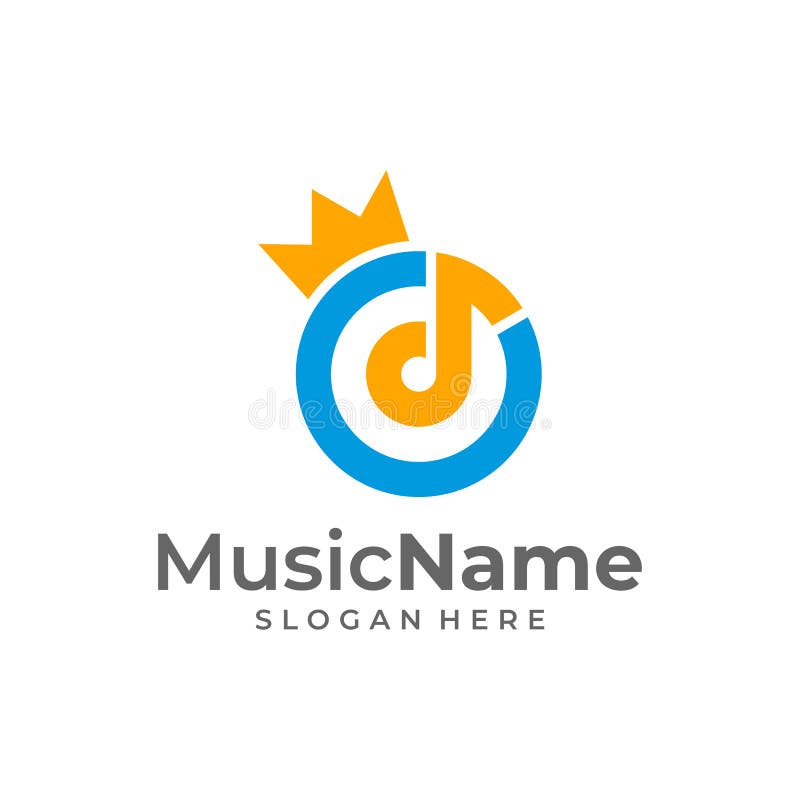 King Music Logo Template Design Vector, Emblem, Design Concept ...
