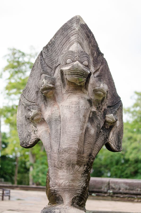 Phaya Naga head. stock photo. Image of buddha, sanctuary - 27830696