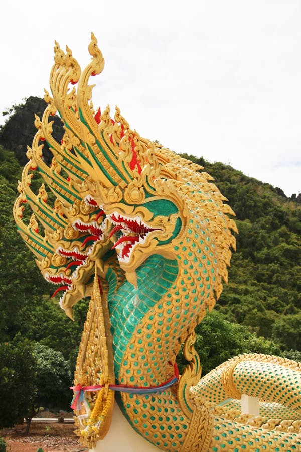 King Naga Serpent Statues stock photo. Image of handmade - 107823540