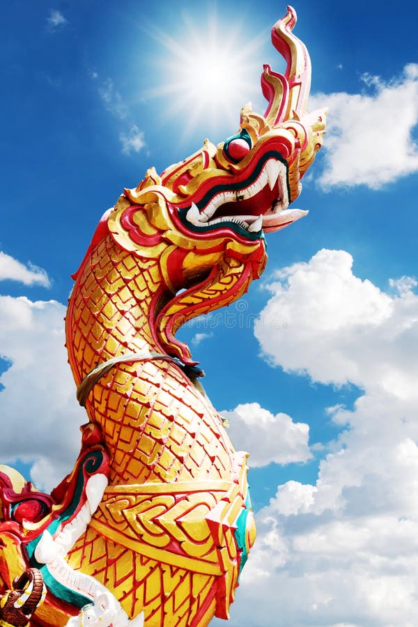 King of Nagas statue. stock photo. Image of asia, nagas - 60106306