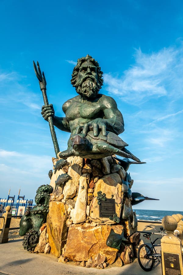 King Neptune at Neptune Park, Virginia Beach Editorial Photo - Image of ...