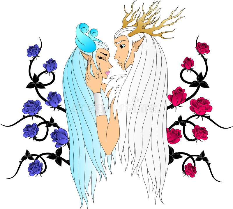 King Oberon and Queen Titania Stock Vector - Illustration of legendary ...