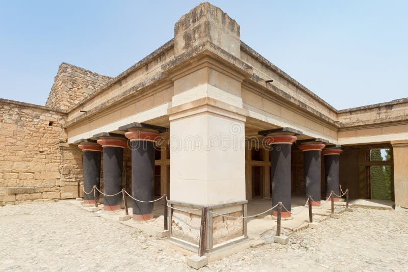 King palace of Knossos stock image. Image of crete, sight - 41132189