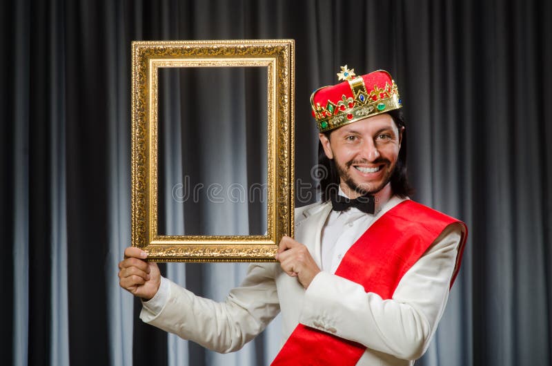 King with picture frame stock photo. Image of frame, employee - 44751486