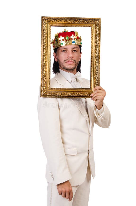 King with picture frame stock photo. Image of corporate - 35815916