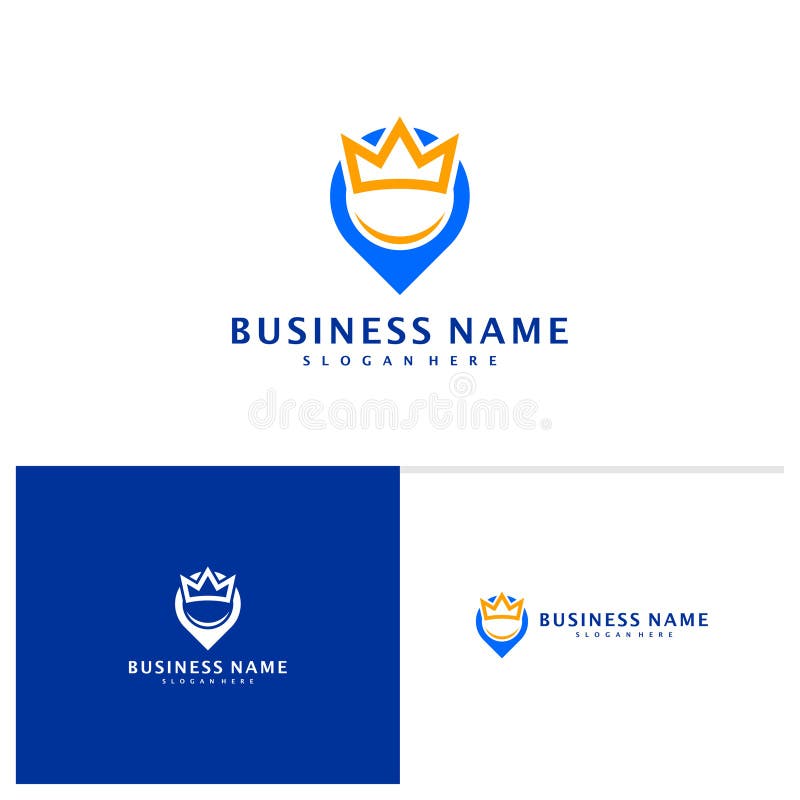 King Point Logo Template, Creative Point Logo Design Vector, King Logo ...