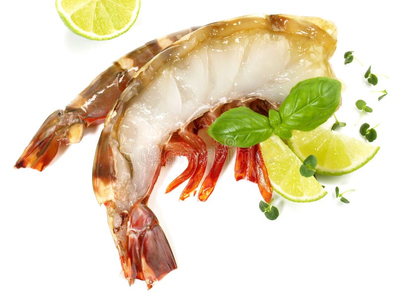 King Prawn - Tiger Prawn with Rice Stock Image - Image of natural ...