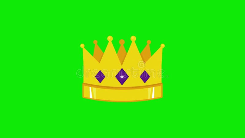 King or Queen Crown Icon Animation. Crown Shining Glitter Stock Video ...
