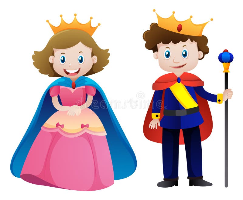 Cartoon King And Queen