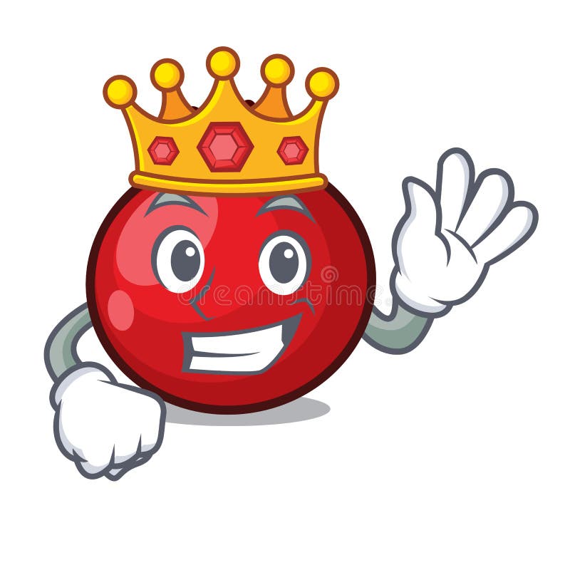 King Red Currant Mascot Cartoon Stock Vector - Illustration of fresh ...