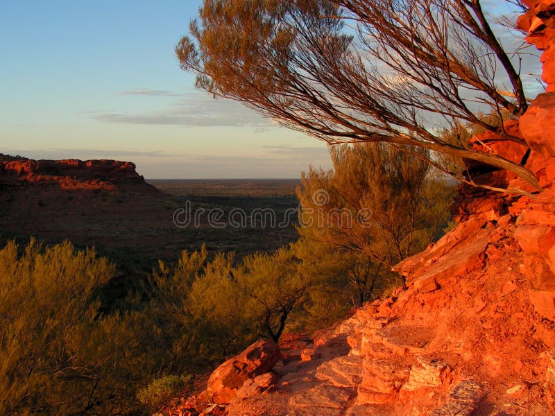Typical Australian Outback Scene (King S Canyon) Stock Image - Image of ...