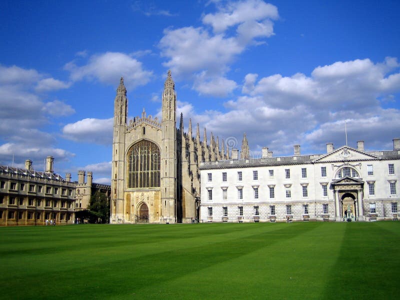 Cambridge University Campus Stock Photo - Image of ancient ...