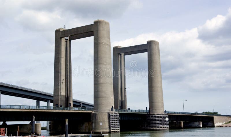 The King s Ferry Bridge stock image. Image of landmark - 22961985