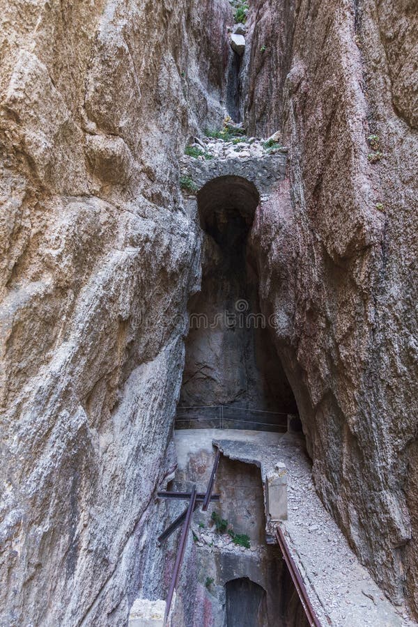 The king`s path in navarra stock photo. Image of europa - 195347044