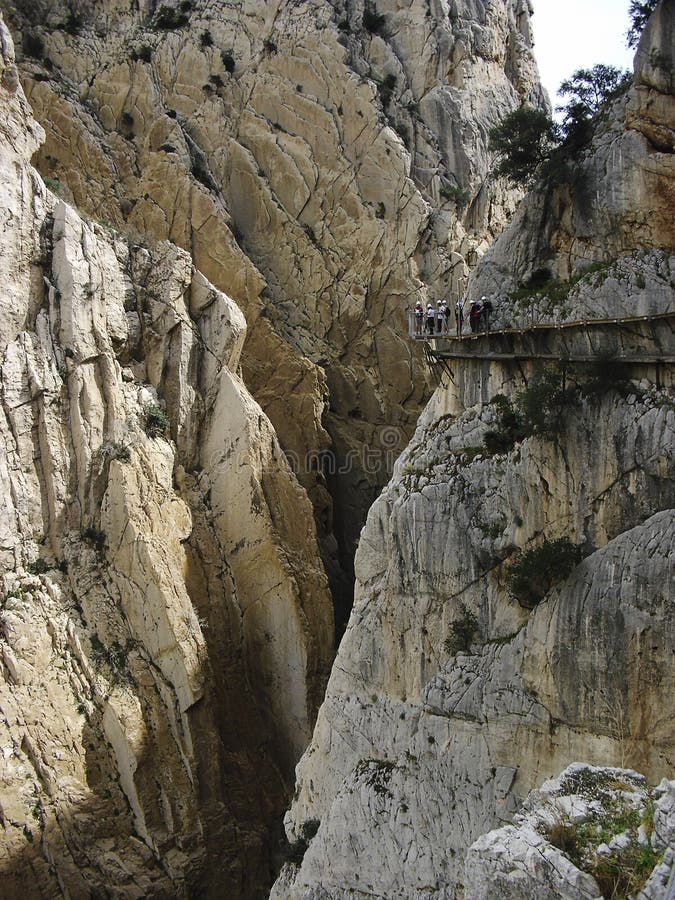 King`s Walk Caminito Del Rey Costa Del Sol Malaga Spain Stock Image ...