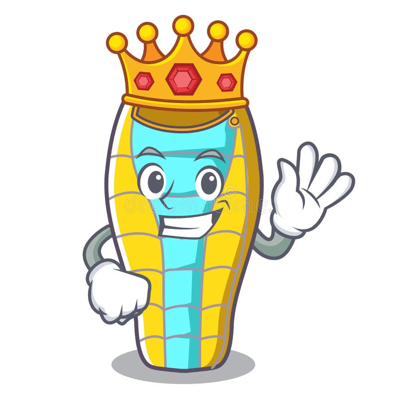 King Sleeping Bad Mascot Cartoon Stock Vector - Illustration of funny ...