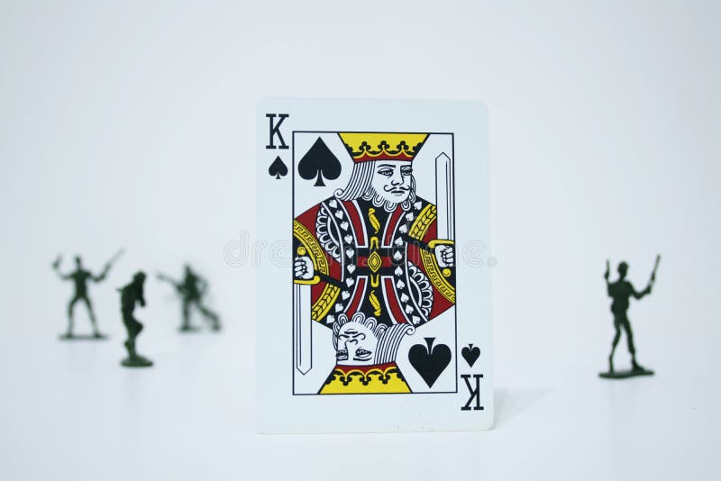 King of Spades and Soldiers Stock Image - Image of macro, king: 128533147