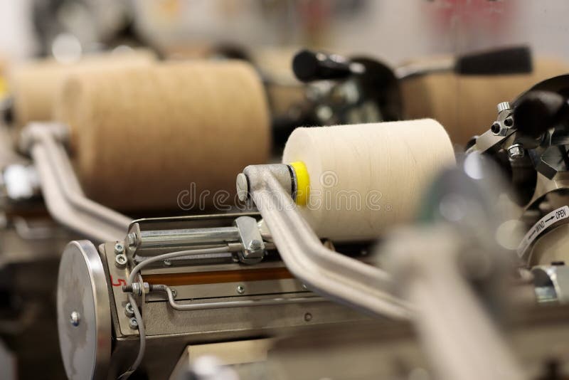 King Spool Sewing Thread Winding Machine Close Up Stock Image - Image ...