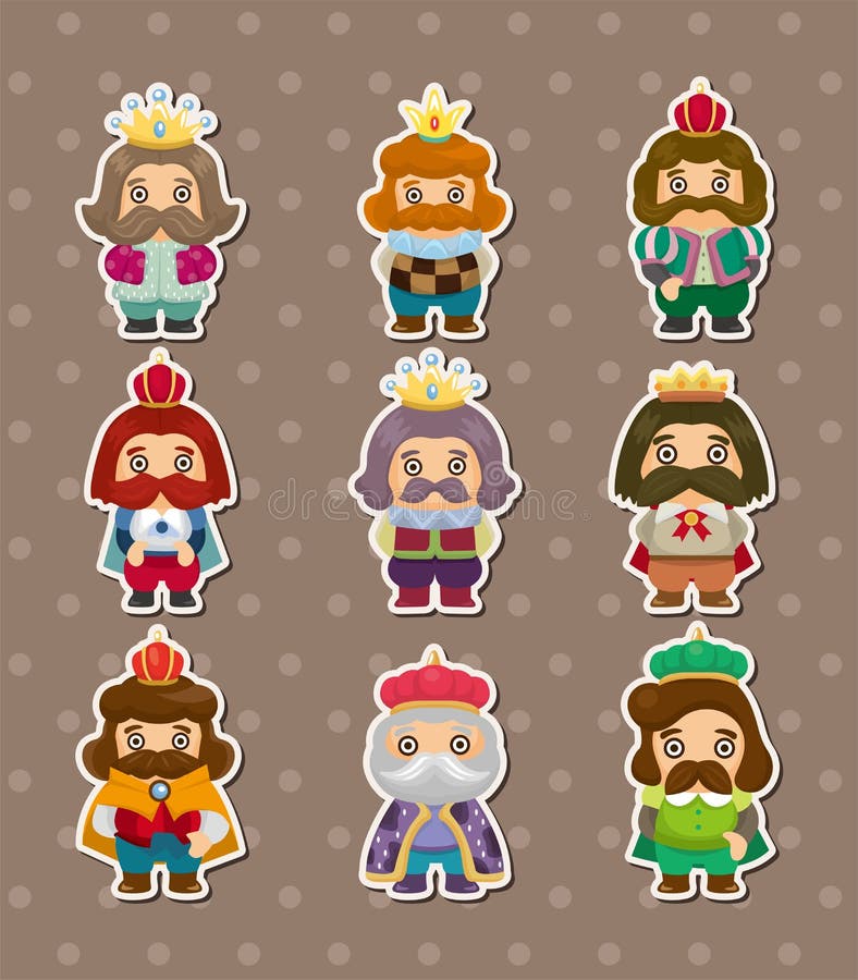 King stickers stock vector. Illustration of cute, happy - 25249545