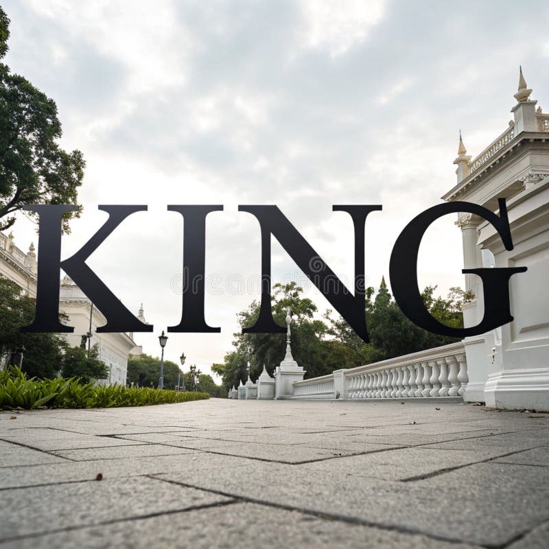 "King" Text Effect Isolated on Transparent Background Stock ...