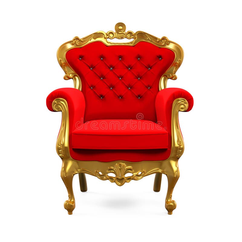 King Throne Chair stock illustration. Illustration of furniture - 75616293