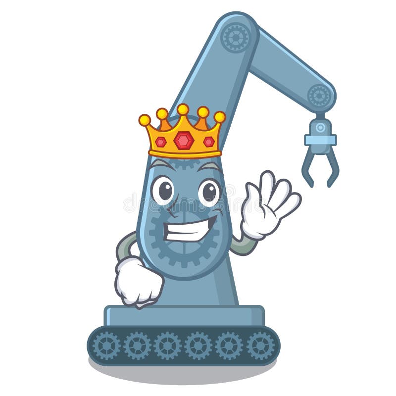 King Toy Mechatronic Robot Arm Cartoon Shape Vector Illustration Stock ...