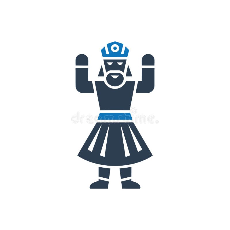 King Warrior Icon stock illustration. Illustration of strength - 373775741