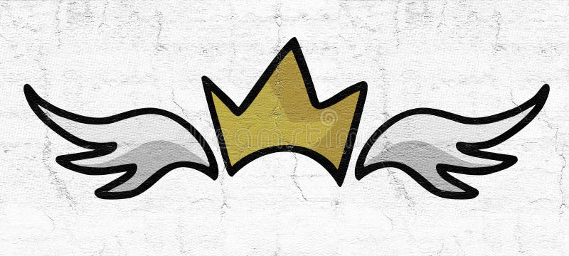 King wings stock illustration. Illustration of award - 128508031