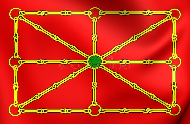 Old Navarra flag stock illustration. Illustration of spanish - 111000651