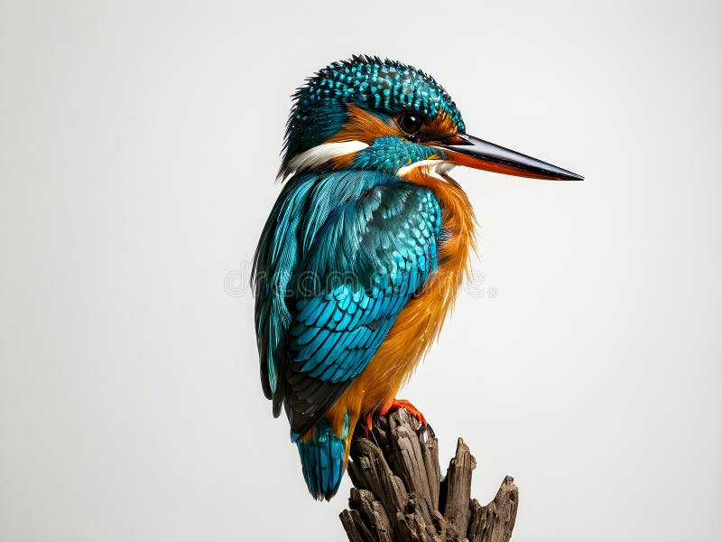 Kingfisher (Alcedo Atthis) on a Branch Stock Illustration ...