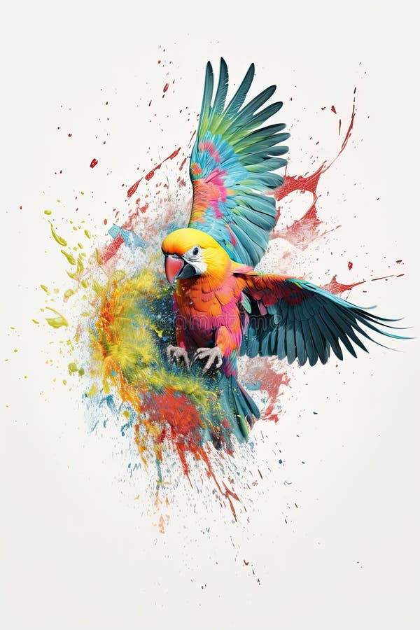 Kingfisher, Bald Eagle and Parrot Stock Illustration - Illustration of ...