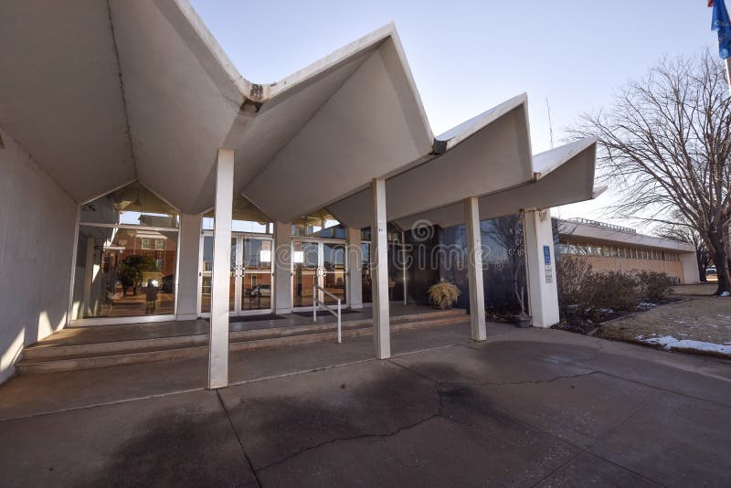 A Mid Century Modern Public Building in Oklahoma Editorial Photography ...