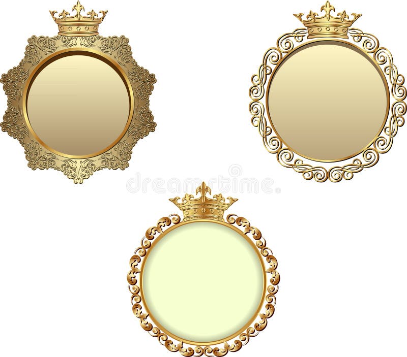 Kingly frame stock vector. Illustration of golden, kingdom - 212434240