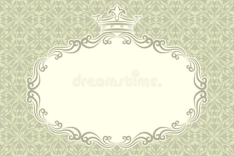 Kingly frame stock vector. Illustration of decorative - 219902130
