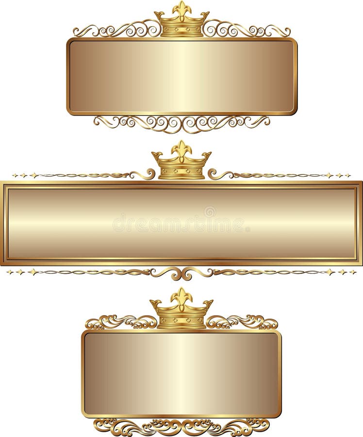 Kingly frames stock vector. Illustration of decorative - 219939685