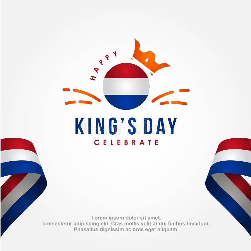 Kings Day Vector Design for Banner or Background Stock Illustration ...