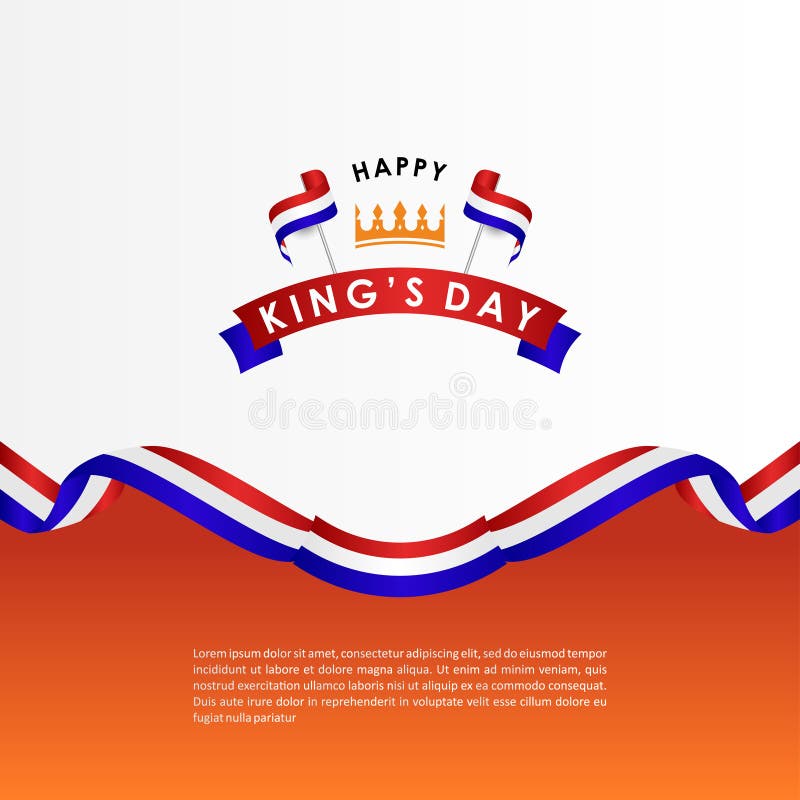 Kings Day Vector Design Template Illustration Stock Vector ...