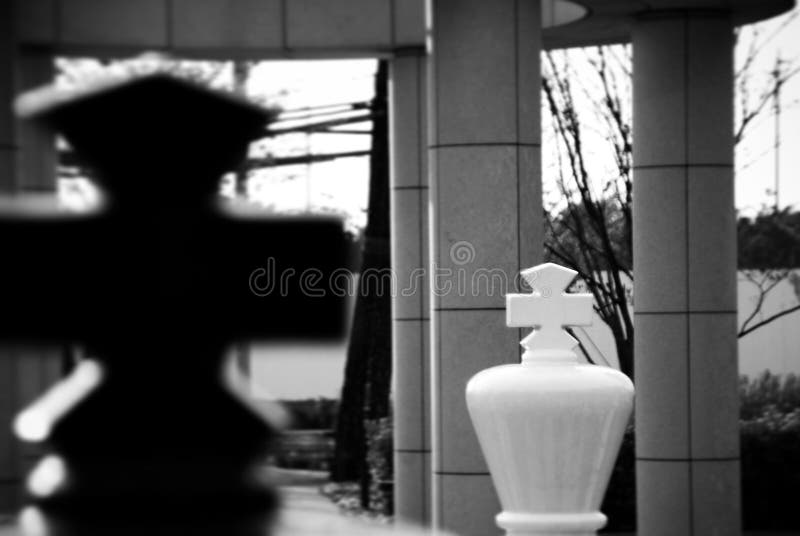 Kings Facing Off stock image. Image of darkness, table - 184704147