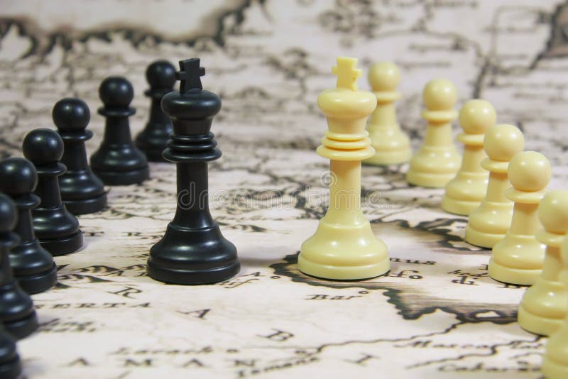 Kings Fight stock image. Image of black, protect, white - 43138257