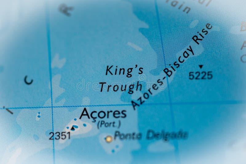 Kings Trough Highlighted on a World Map Stock Image - Image of globe ...
