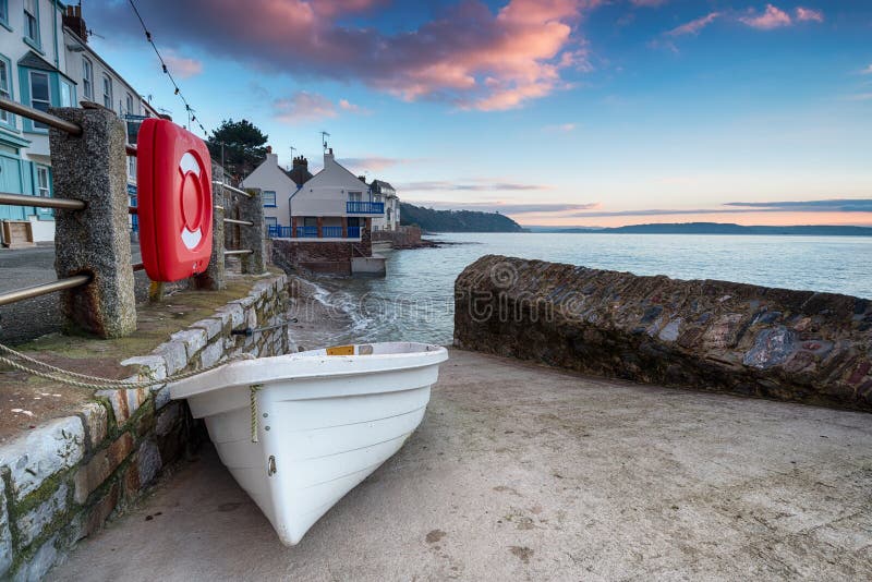 Cawsand Beach Cornwall England United Kingdom on the Rame Peninsula ...