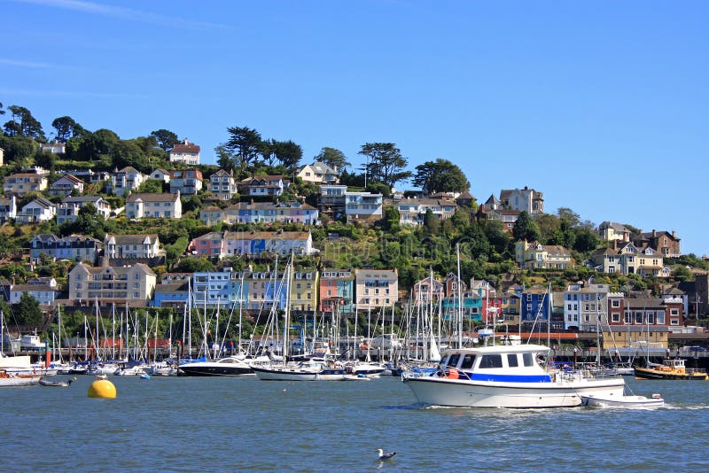 Kingswear, Devon, England: DRONE AERIAL VIEW: the Daymark Navigational ...