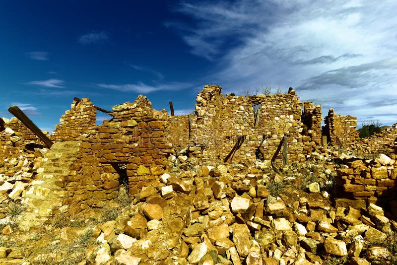 Kinishba Ruins stock image. Image of arizona, structure - 70760971