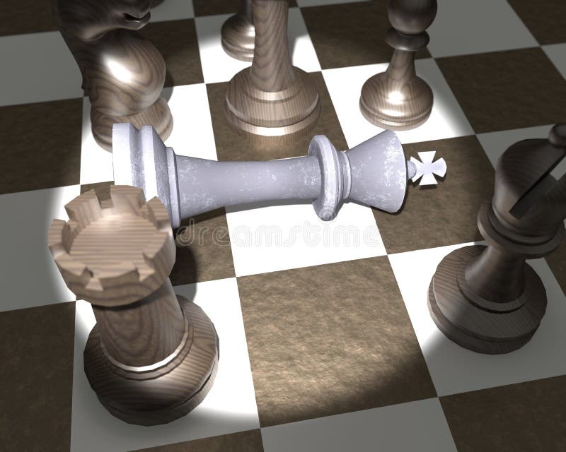 King is Check mate stock illustration. Illustration of checkmate ...