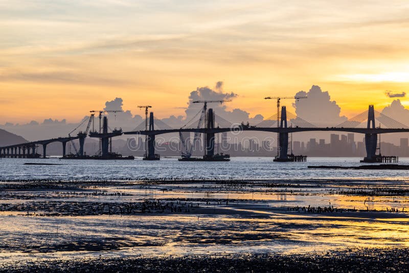 Kinmen Bridge Under Construction in Taiwan Editorial Image - Image of ...