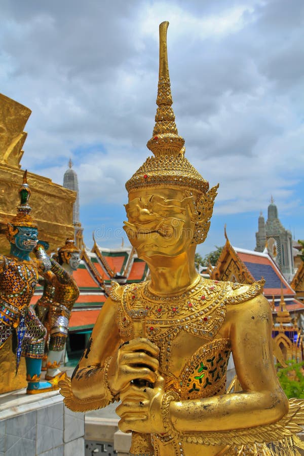 Kinnara statue stock photo. Image of human, golden, grunge - 36112544